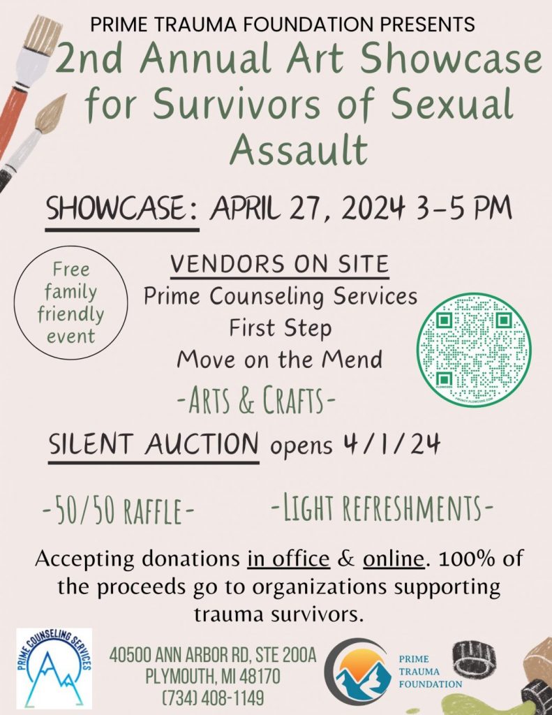 Prime Trauma Foundation Presents: 2nd Annual Art Exhibit for Survivors of Sexual Assault - First ...